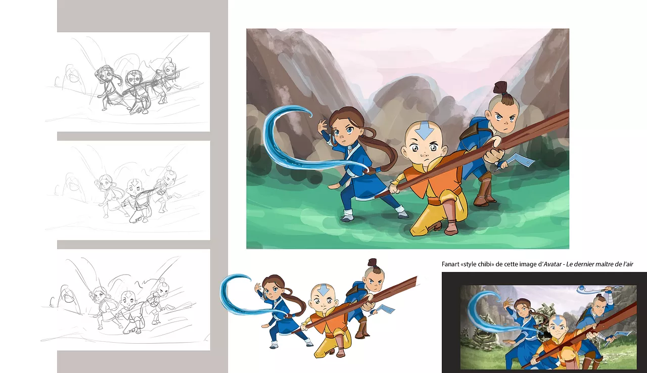 Fan'art Avatar - mode chibi par StephanieMercier