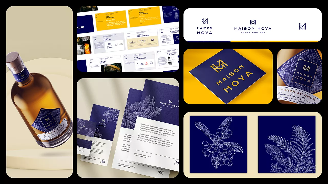 Identité visuelle et étiquette de rhum arrangé par EmilieRouchy