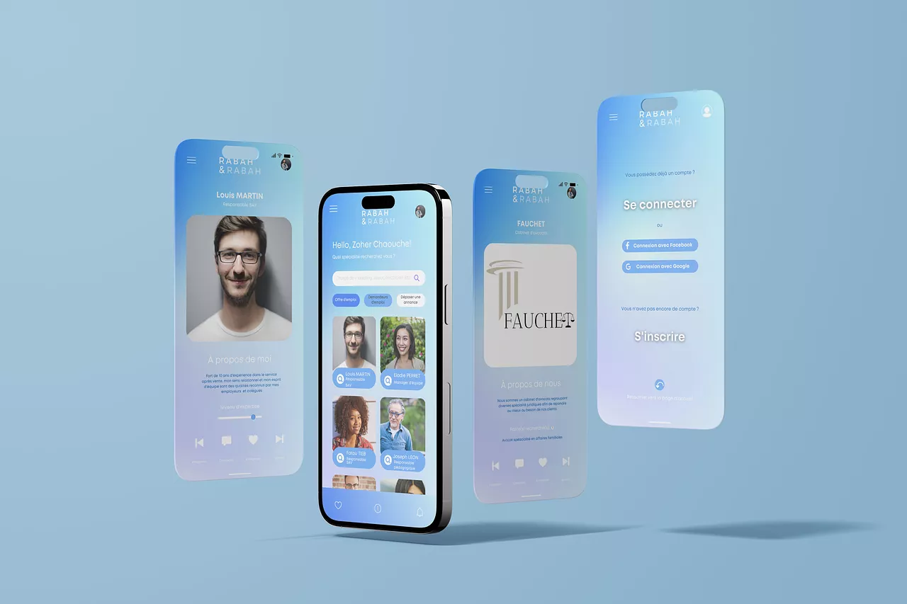 Maquette / Wireframe / Design d'application par Creaative_Agency
