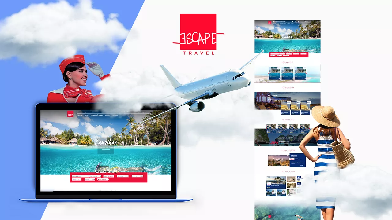 ESCAPE TRAVEL par sakkadesign
