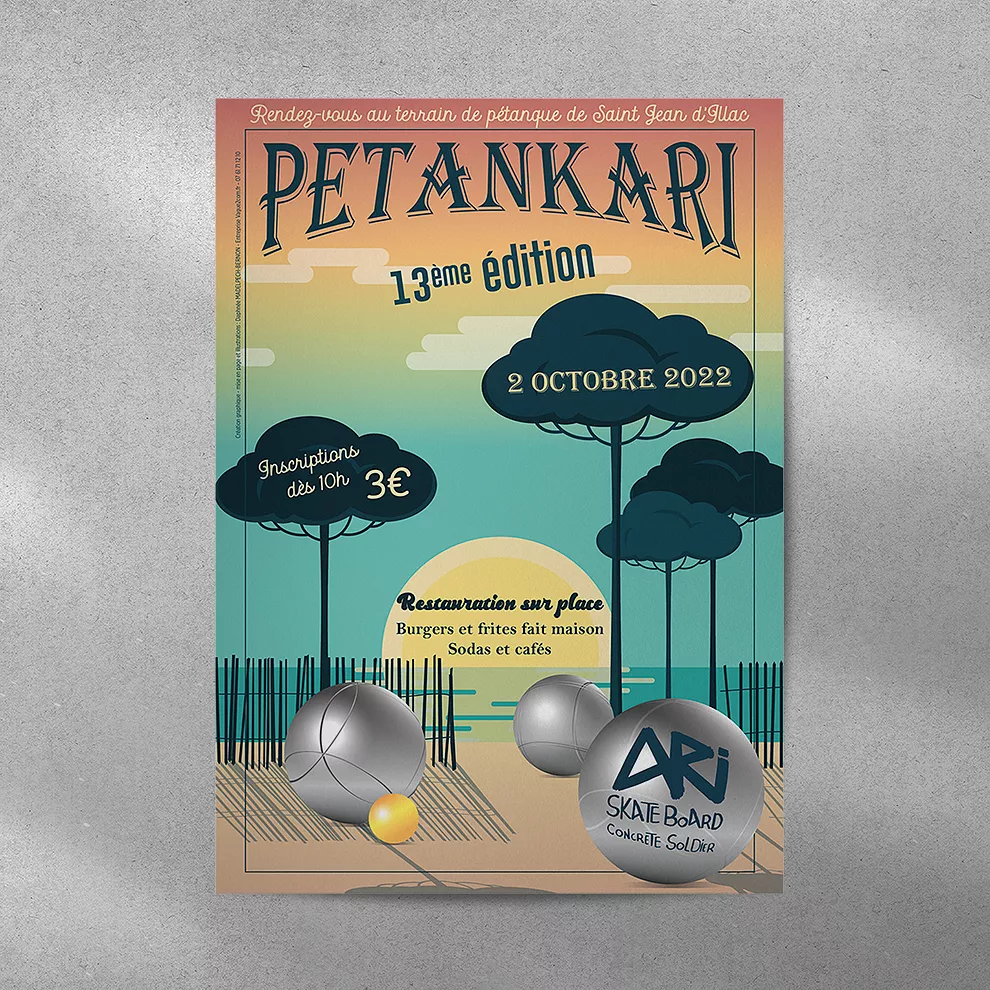 AFFICHE CONCOURS PETANQUE par Daphnee33