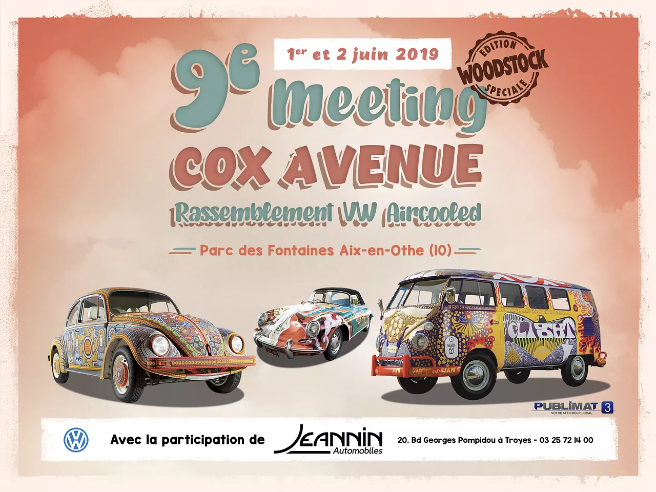 Affiche 4x3 pour un meeting automobile par altoncommunication