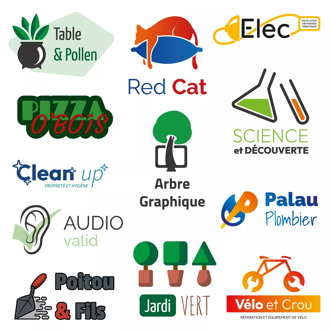 Réalisation de logos par Arbre_Graphique