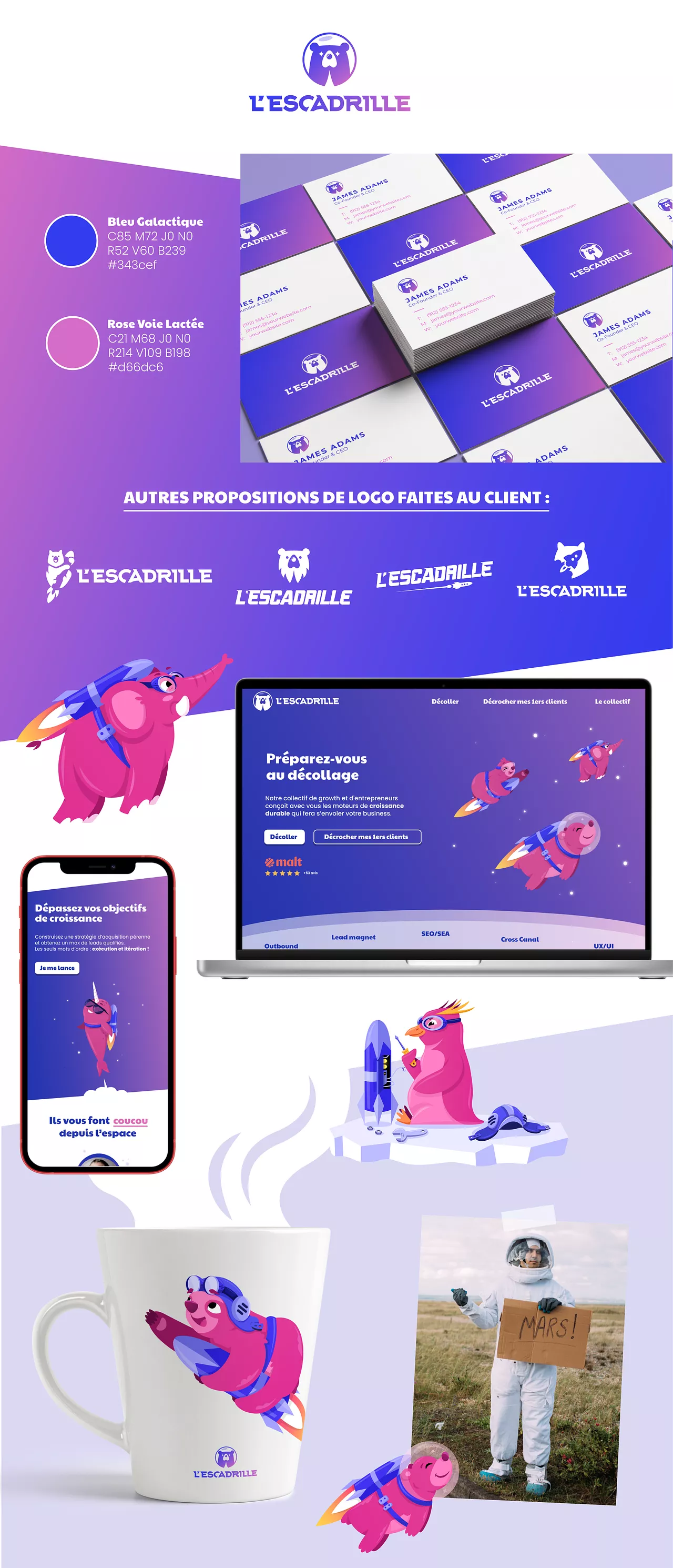 L'Escadrille, identité visuelle par Jeanne_Rataj