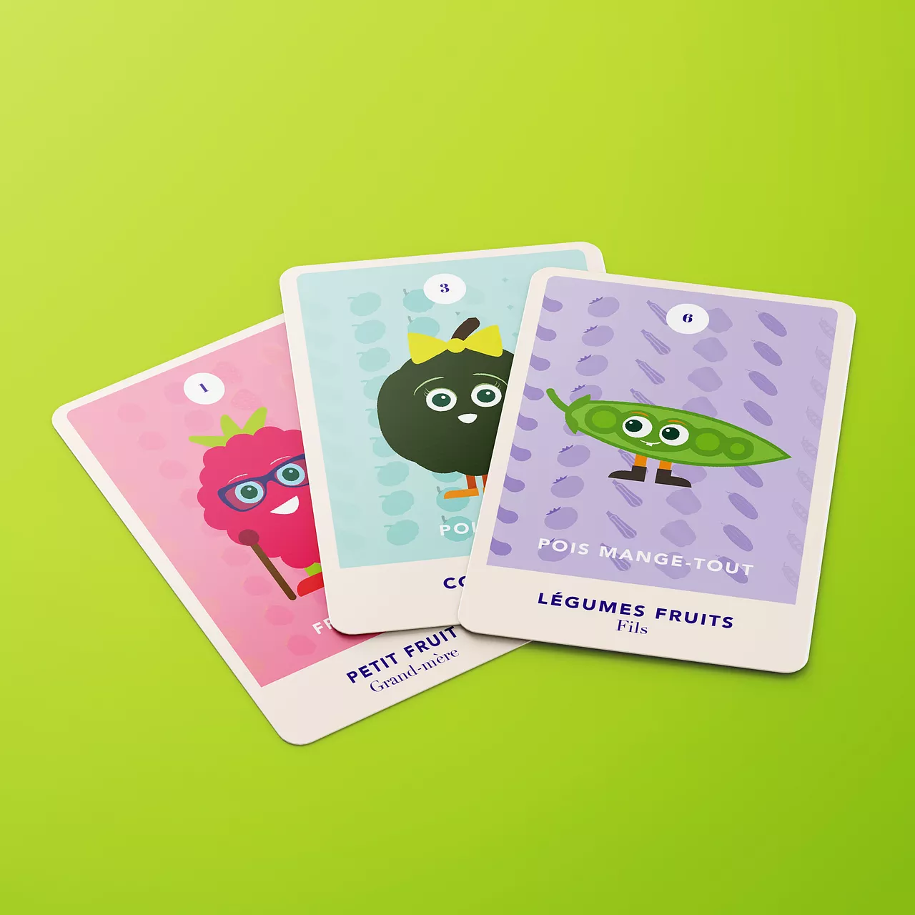 Jeu des 7 familles des fruits et légumes par thanhly