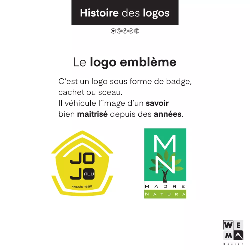 Logo emblème par wemadesign